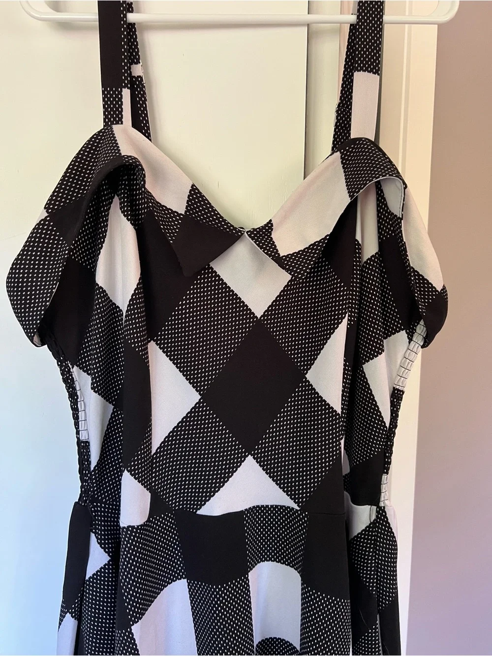 Unique Vintage | Dresses | Unique Vintage Black And White Buffalo Check ...